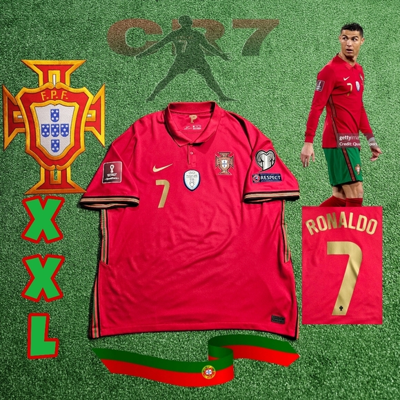 Nike | Shirts | Nike Portugal Fpf Cristiano Ronaldo 7 220202 Home ...